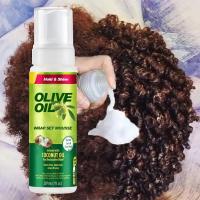 China Private Label Strong Hold Olive Oil Infused Styling Foam For Curly Hair for sale