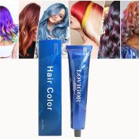 China Multi Colors Permanent Hair Dye Cream For Grey Coverage Low Ammonia And Long Lasting for sale