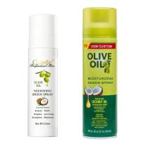 China Superior Grade Nourishing Spray For Repairing Frizz Olive Oil Coconut ORS Hair Spray for sale