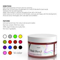 China Customizable Vegan Semi Permanent Hair Color Liquid Hair Dye For Trendy Fashion Hair for sale