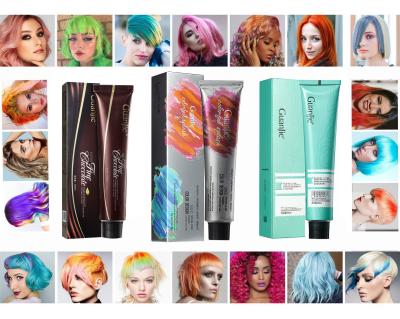 China 95ml Volume Hair Dye Cream Box Customize Your Look with T.T Semi Permanent Color for sale