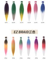 China Material Ombre Crochet Braiding Hair Expression Pre Stretched Hair With 100g Weight for sale