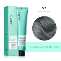 China G7 Emerald Green Hair Color Shadow Sample Book Cream for Non-Irritating Hair Dye for sale