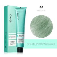 China Natural Herbal Non Allergic Eco Friendly Permanent Hair Color Cream G8 Pink Green for sale