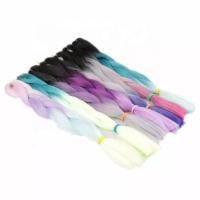 China Chemical Processing Synthetic Crochet Braids Hair Extensions Pre Stretched And Dyed for sale