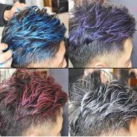 China 9 Colors Elastic Styling Hair Wax For Man And Woman Temporary Hair Color Wax for sale