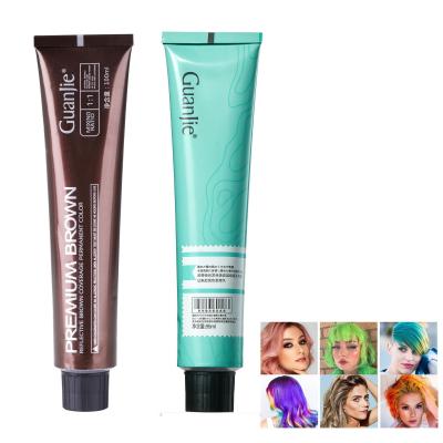 China Private label Hair Color Cream permanent organic Hair dye with Multi colors customize for sale