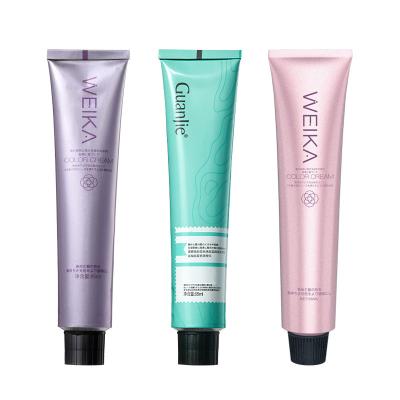 China Herbal Ingredient Permanent Hair Color Dye Kit with Change and Back Whitening Cream for sale