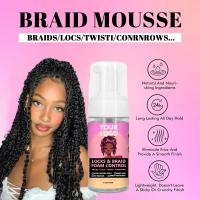 China Custom Hair Setting Mousse For Braiding Control Frizz And Define Braids On Black Women for sale