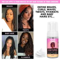 China Custom Hair Setting Mousse For Braiding Control Frizz And Define Braids On Black Women for sale