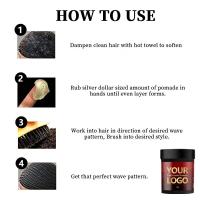 China Non-Greasy Hair Styling Edge Control Pomade Strong Hold Water Based Hair Wax for Men for sale