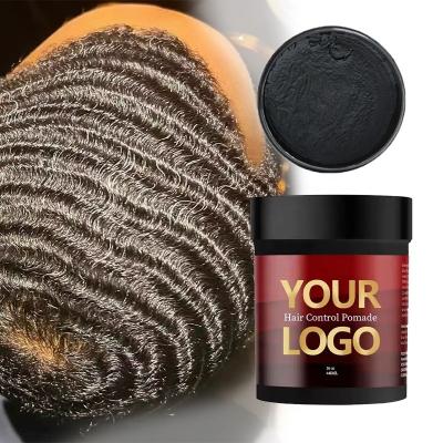 China Customizable Hair Styling Wax Extra Hold Firm Pomade for Men Wave Pomade Private Label for sale