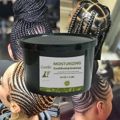 China Strong Hold African Hair Styling Braid Gel 64oz for Conditioning and Texturizing for sale