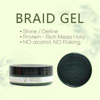 China Transparent customize 4oz extra firm conditioning shining hair styling gel for 4c hair for sale