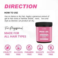 China Edge Control Hair Wig Braid Gel Extra Strong Hold for 4C Hair Styling Long Lasting Pomade for sale