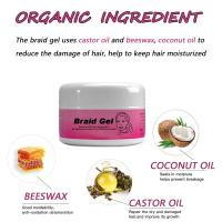 China Medium Hold Braid Gel for Conditioning Shining Loc Twist Hair Styling Private Label for sale
