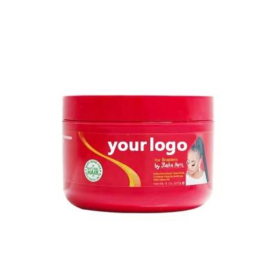 China Private Label Herbal Shine Jam 8oz Strong Hold Braid Gel for All Hair Types No Flaking for sale