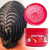 China Transparent Customizable Red Shine Jam Magic Gel for Braids Braid Loc and Twist Gel for sale