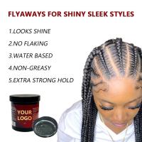 China Non Greasy Loc N Thick Clear Braiding Jam Hair Gel and Edge Control Super Strong Hold for sale