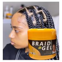 China Black Women Edge Control Extra Hold Shine Jam Hair Styling Gel for All Natural Hair for sale