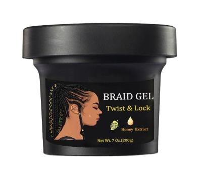 China Strong Hold Alcohol-Free Gel for 4C Hair Styling Twist Loc Braid Tresse Private Label for sale