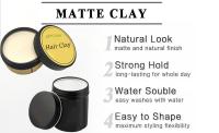 China Strong Hold Natural Look Matte Texture Hair Paste Hair Mud for Men Stock 100g Volume for sale