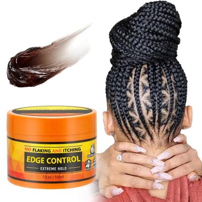 China 5oz Hair Wax Unbranded High Shine Pomade Super Strong Hold Twist Gel Edge Control for sale