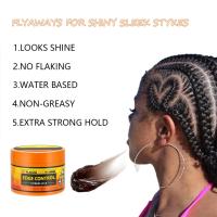 China Custom Logo Braids Gel Private Label Black Edge Control Long Lasting Strong Hold Pomade For Tames Baby Hair for sale