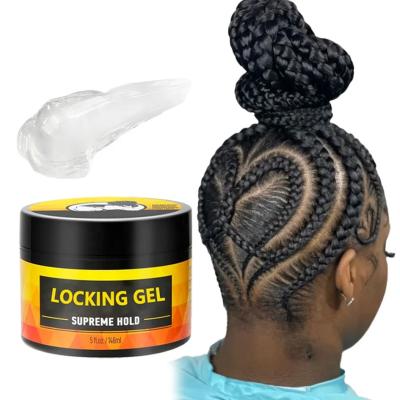 China No Flake Extra Hold High Shine Braiding Edge Control Loc Gel Hair Wax Unbranded High Shine Pomade 5oz for sale