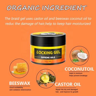 China Hair Wax Unbranded High Shine Pomade Super Strong Hold Twist Gel Edge Control for sale
