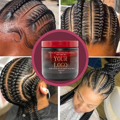 China 16oz Fast Shipping Extreme Hold Braid For All Hair Types Natural Smoothing Holding Hair Gel For Braids for sale