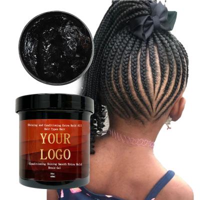 China Private Label Hair Gel Alcohol-free Waterproof & Super Hold And Collagen & Keratin Olive Oil Hair Gel Hair Black for sale