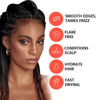 China Customize Logo Strawberry Scent Braiding Gel For Hair Locks Twists Tames Frizz Edge Control Braid Gel No Flake Non Greasy Wax for sale