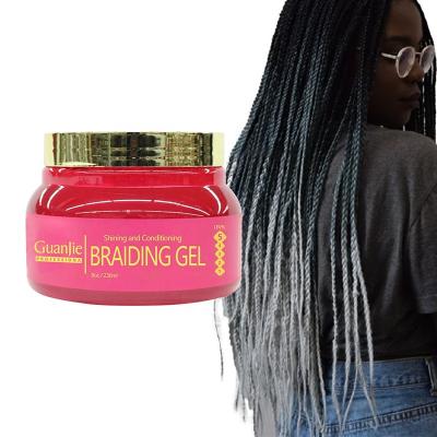 China Oem Factory Supply Conditioning Gel Shine And Jam Hair Wax Gel Strong Hold Braid Edge Control Gel Hair Styling Wax for sale