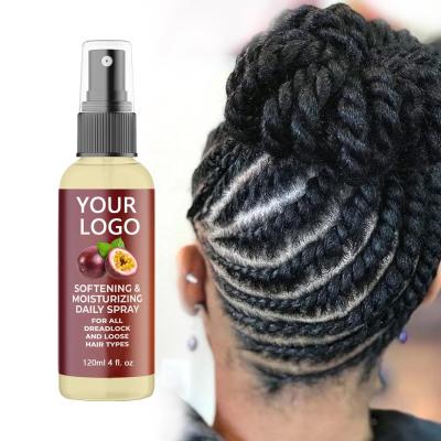 China Custom Logo Extra Hold Dry Fast Styling Spritz Hair Mist Braid Sheen Spray Unisex Adults Daily Softens Conditions Hair for sale