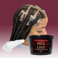 China make your own 64oz fast drying 24 hour hair edge control strong hold custom styling wax no white braid gel for sale