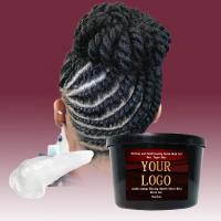 China make your own 64oz fast drying 24 hour hair edge control strong hold custom styling wax no white braid gel for sale