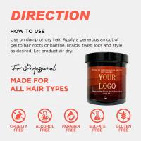 China Private Label Newest No Flaking No Residue For 4c Hair Gel Edge Control For Smooth All Day Extra Strong Hold Keep Good Styling for sale