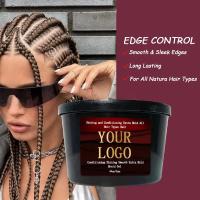 China 64oz Braid Gel For Braid Twist No Flaking Olive Oil Custom Wholesale Braiding Jam Extra Hold 4C Hair Edge Control for sale