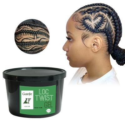 China Private Label Braiding Gel Extra Hold Hair Gel For Black Women & Men Natural Avocado Moistures Smooths Styling Locking Gel Hair for sale