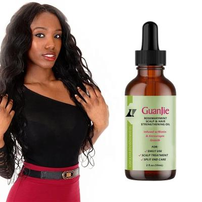 China Private Label Homemade Herbal Vegan Olive Jojoba Castor Rosemary Avocado And Peppermint Hair Growth Oil For Men Coconut Oil for sale