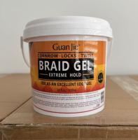 China Non Greasy Loc N Thick Clear Braiding Jam Hair Gel And Edge Control Super Strong Hold for sale