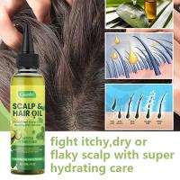 China Private Label Anti-Itching Olive Hair Scalp Oil Nourishing Saver Relieve Scalp Tension Refreshing Mint Scalp Oil for sale