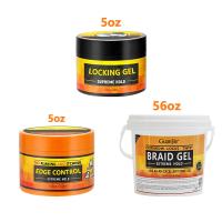 China Private Label Custom Logo Shine and Jam Gel Braiding Extra Hold Edge Control Hair Loc Braid Gel Wax for Black Women Men for sale