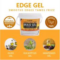 China Professional Salon Fast Dry Braiding Gel Twists Braids Wave Edge Gel Extra Hold Cornrow Loc 56oz Braid Gel for sale