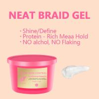China 64oz Hair Styling Gel Wax Strong Hold Braid Edge Control Big Size Conditioning Gel For Texturizing Hair Styling for sale