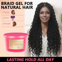 China 64oz Hair Styling Gel Wax Strong Hold Braid Edge Control Big Size Conditioning Gel for Texturizing Hair Styling for sale