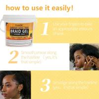 China Big Size No Residue Braid Locking Gel Strong Maximum Hold Gel Wax Hair Care for Dreadlocks Silky Shine Wave Pomade for sale
