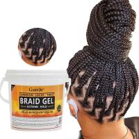 China 4c Hair Wig Neat Braid Gel Strong Hold Styling Braid Organic Private Label Instant Edge Control Hold Styling Braiding Gel for sale