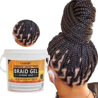 China 4c Hair Wig Neat Braid Gel Strong Hold Styling Braid Organic Private Label Instant Edge Control Hold Styling Braiding Gel for sale
